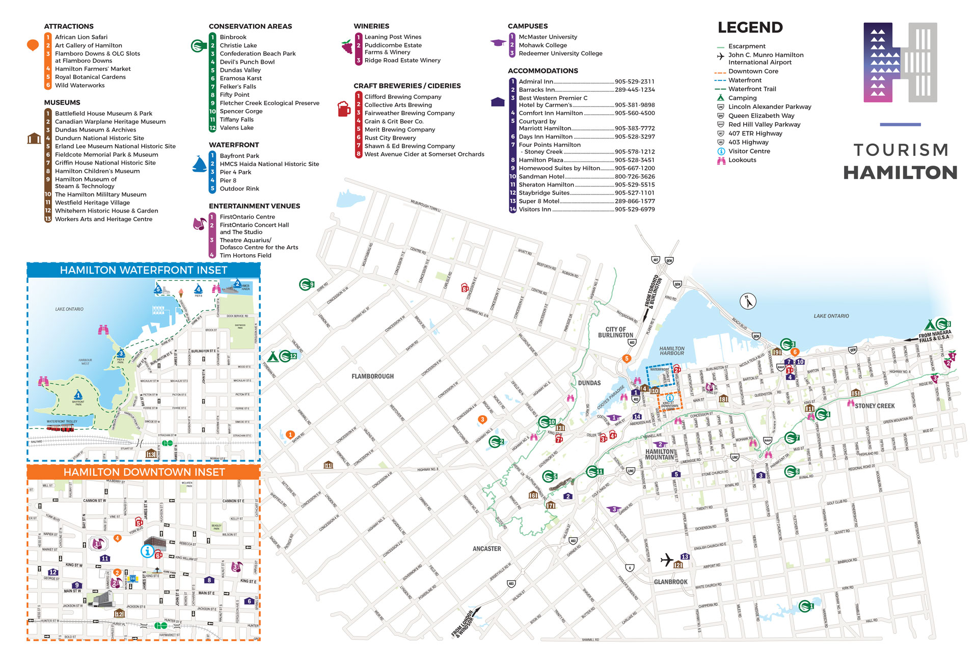Hamilton City Maps - Tourism Hamilton